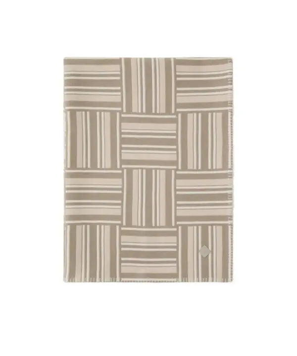 Loro Piana Woven Stripe Intarsia Plaid