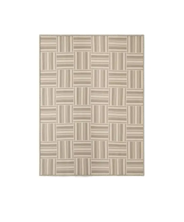 Loro Piana Woven Stripe Intarsia Plaid