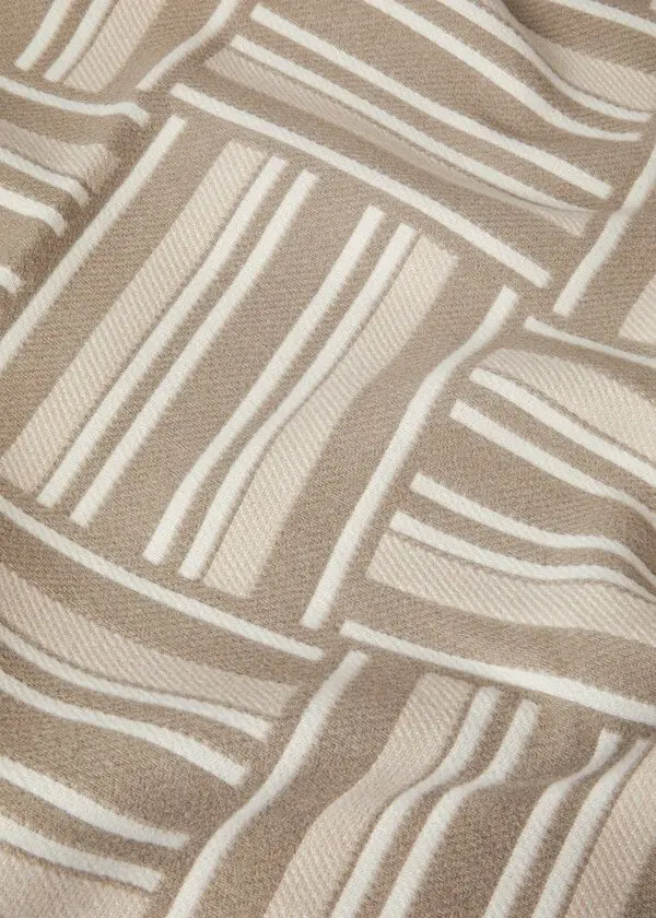 Loro Piana Woven Stripe Intarsia Plaid