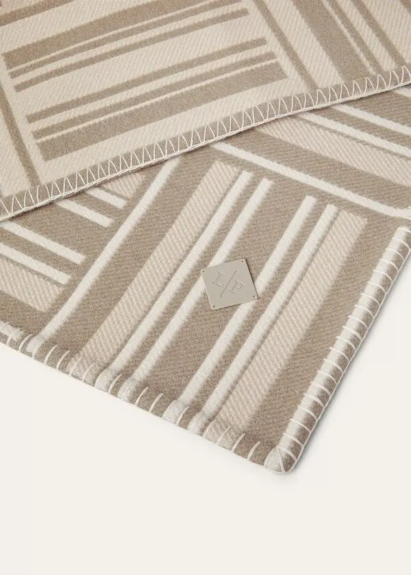 Loro Piana Woven Stripe Intarsia Plaid