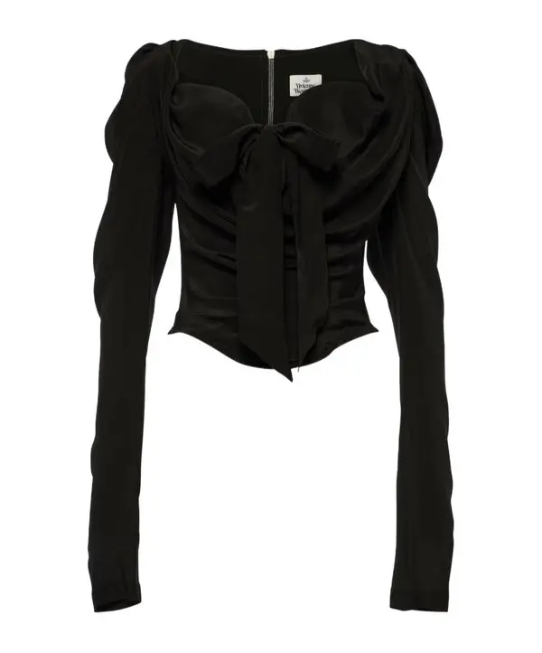 VIVIENNE WESTWOOD Tie-detail Silk Top