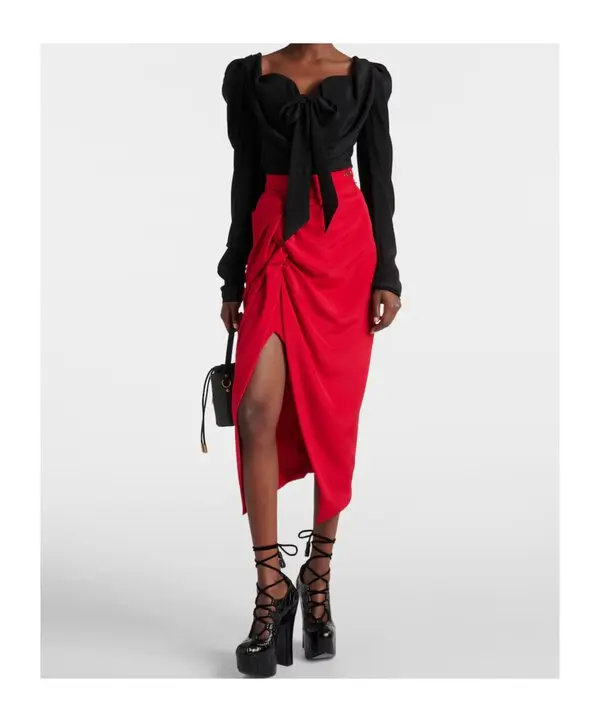 VIVIENNE WESTWOOD Tie-detail Silk Top