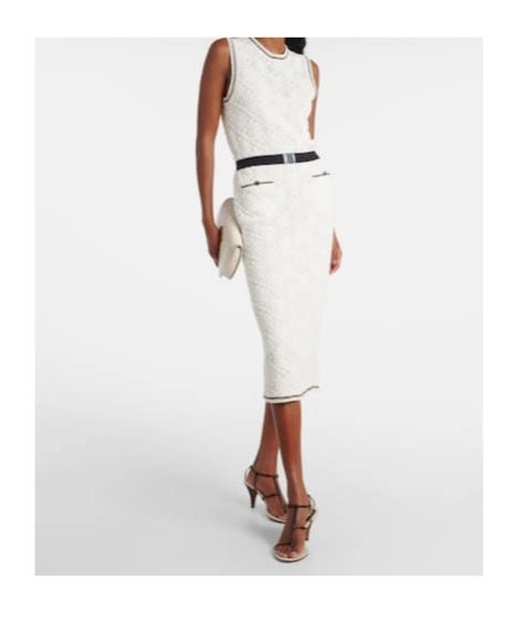 Tory Burch Belted Cotton Midi Dress