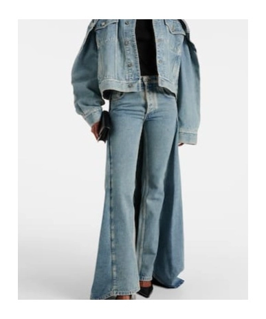 JEAN PAUL GAULTIER Culotte Style Patch Pocket Jeans