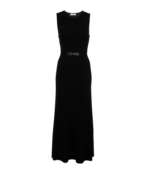 Gabriela Hearst Meier Wool And Cashmere Maxi Dress - Black