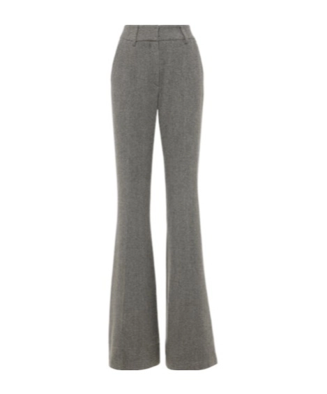 Gabriela Hearst Rhein High-rise Wool And Cashmere Flared Pants - Gray