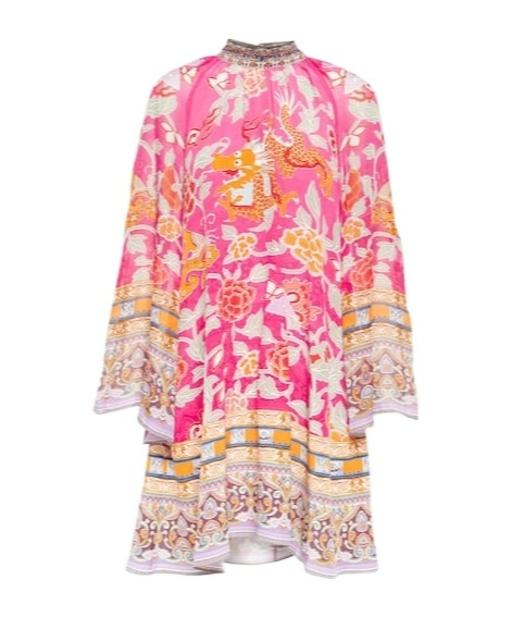 Camilla Printed Silk Minidress
