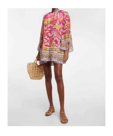 Camilla Printed Silk Minidress