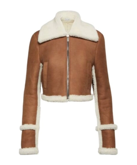 Magda Butrym Shearling-lined Suede Jacket