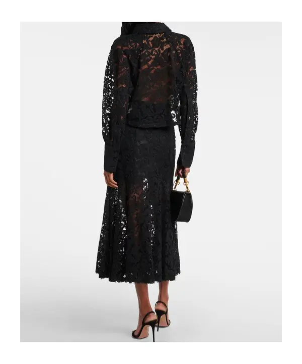 PATOU Cropped Lace Shirt