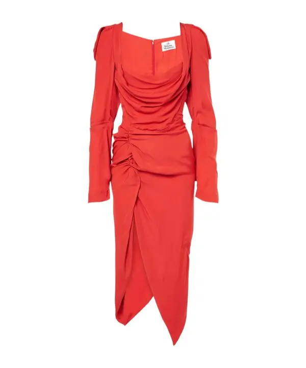 VIVIENNE WESTWOOD Panther Draped Midi Dress