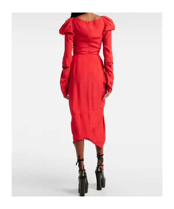 VIVIENNE WESTWOOD Panther Draped Midi Dress