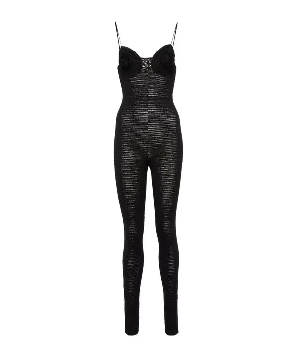 Magda Butrym Crochet Bustier Jumpsuit