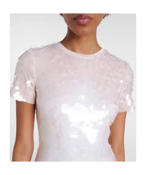 Sportmax Sequined Jersey Maxi Dress
