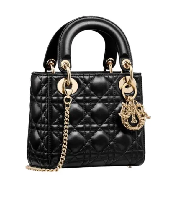 Dior Mini Lady Shoulder Bag - Black