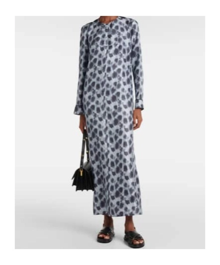 Marni Printed Silk Maxi Dress