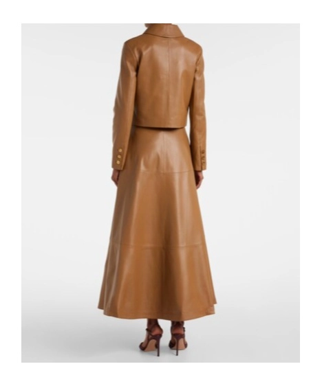 Altuzarra Astley Cropped Leather Jacket