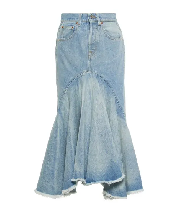 Vetements Denim Midi Skirt