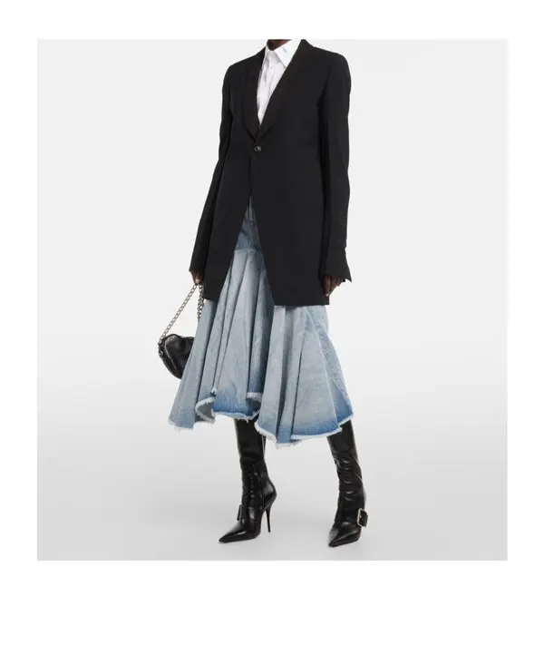 Vetements Denim Midi Skirt
