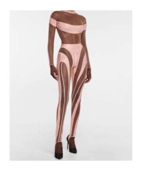 MUGLER Paneled Stirrup Leggings