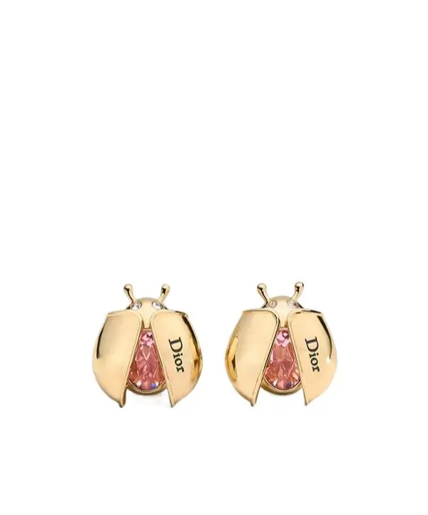 Dior Lady Spark Stud Earrings - Yellow