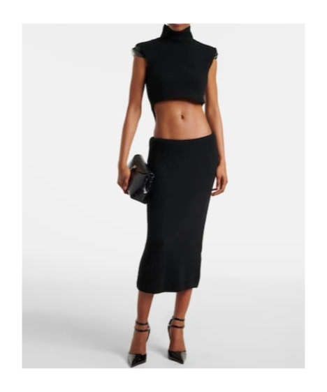 Sportmax Arabba Wool And Cashmere Midi Dress