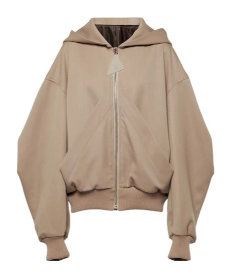 Attico Bomber Wool Gabardine Jacket