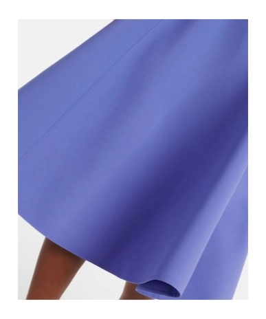 Oscar De La Renta Puff-sleeve Wool-blend Midi Dress
