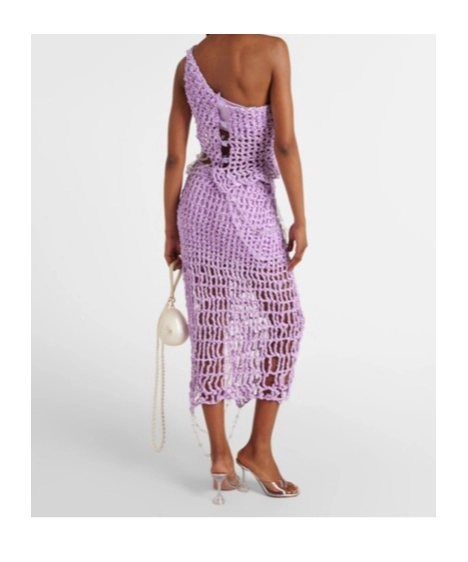 SUSAN FANG Crochet Midi Skirt