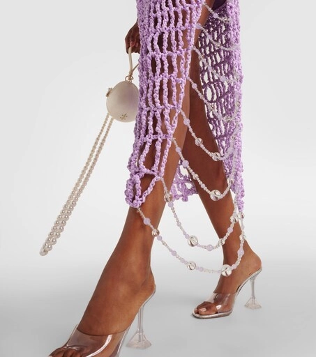 SUSAN FANG Crochet Midi Skirt