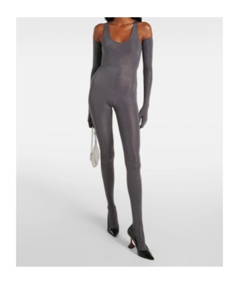 Alex Perry Crystal-embellished Jersey Catsuit