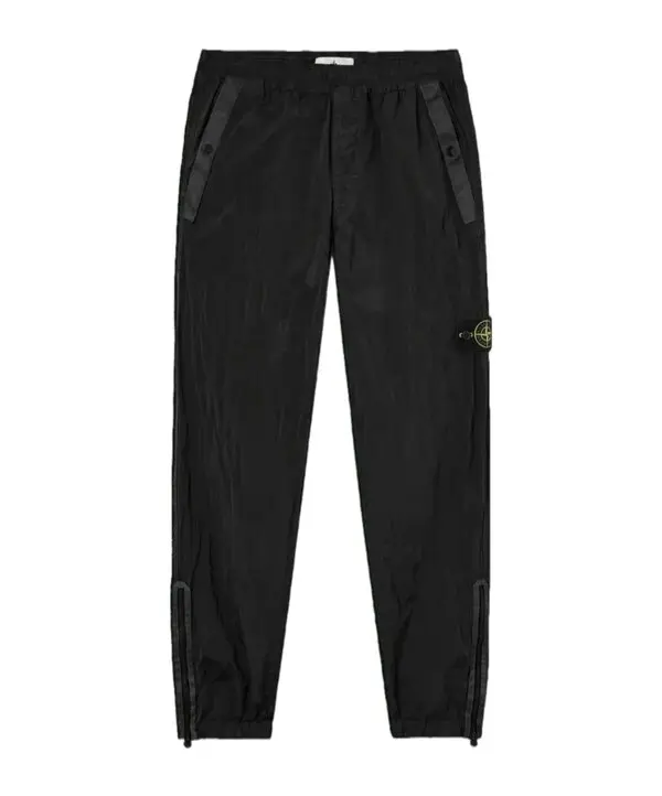 Stone Island Elastic Waist Sports Pants - Black