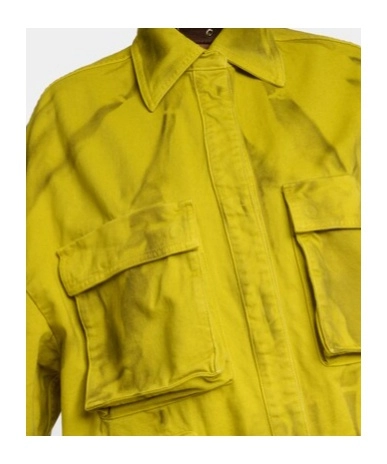Attico Fern Cotton Biker Jacket