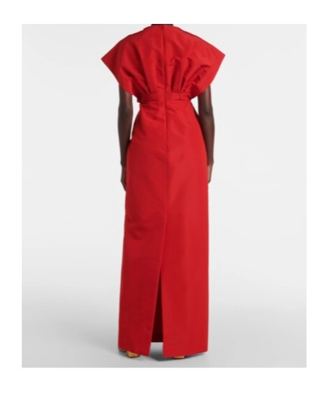 Carolina Herrera Silk Faille Gown With Bow Detail