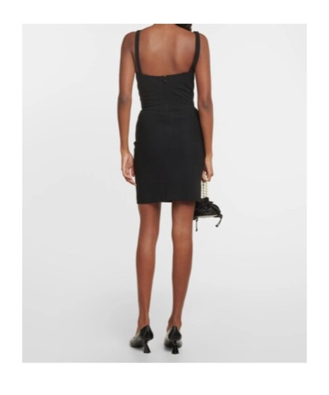 NENSI DOJAKA Ruffled Cutout Jersey Mini Dress