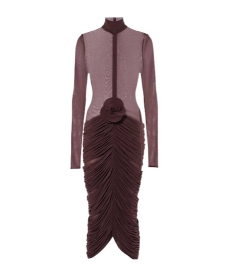 Magda Butrym Floral-appliqué Midi Dress