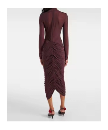 Magda Butrym Floral-appliqué Midi Dress