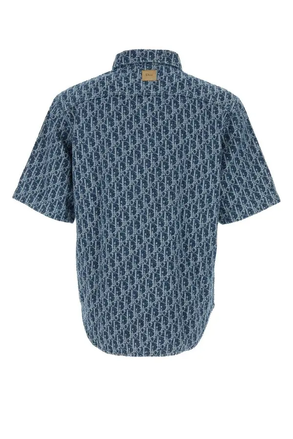 Dior Oblique Pattern Short-sleeve Shirt