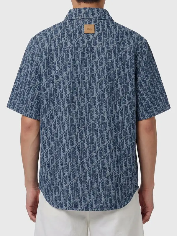Dior Oblique Pattern Short-sleeve Shirt