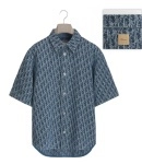 Dior Oblique Pattern Short-sleeve Shirt