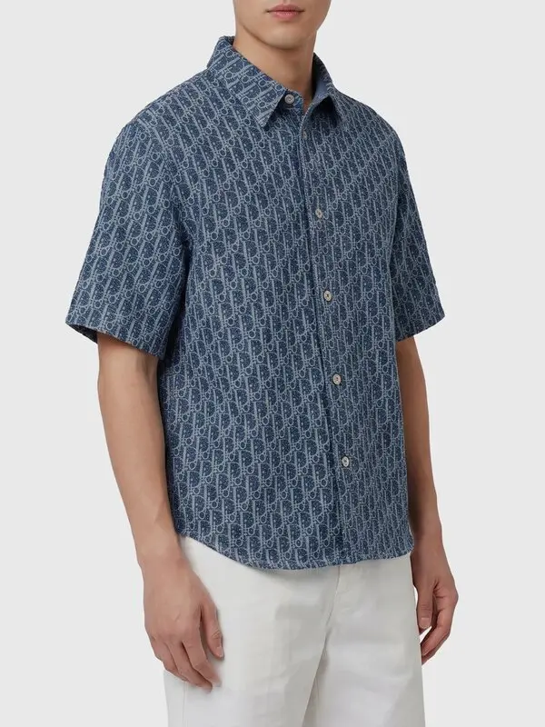 Dior Oblique Pattern Short-sleeve Shirt