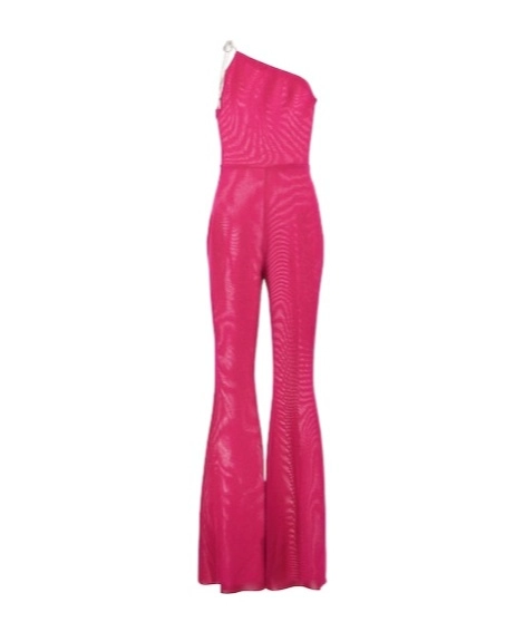 Alexandre Vauthier One-shoulder Flared Jumpsuit - Pink