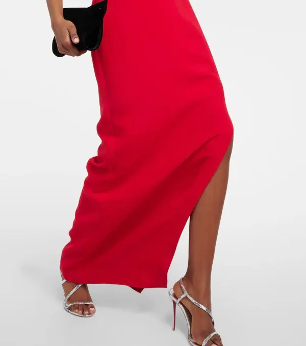 Roland Mouret Asymmetrical Wool And Silk Gown