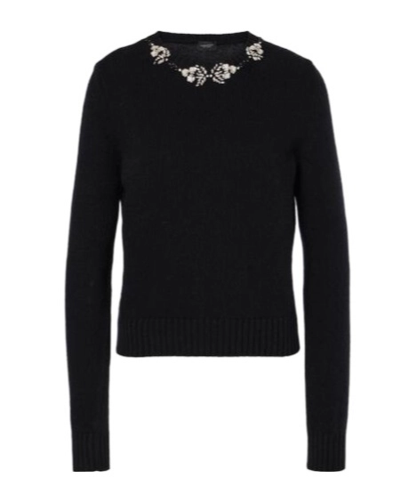 Giambattista Valli Crew Neck Knit Sweater