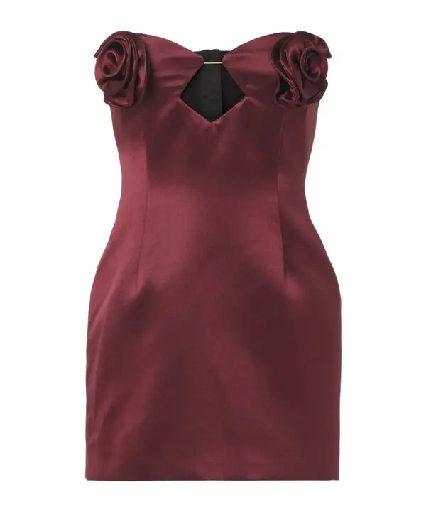 Magda Butrym Silk And Wool Satin Corset Dress