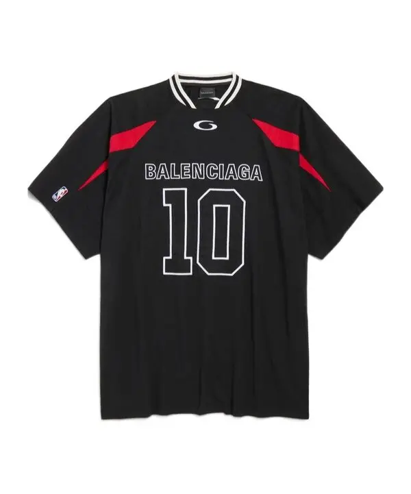 Balenciaga Nba Collaboration Oversized T-shirt - Black/multicolor