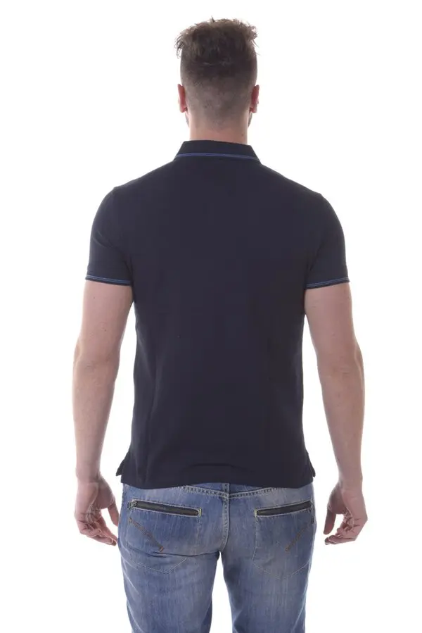 Emporio Armani Logo Slim Polo Shirt - Black
