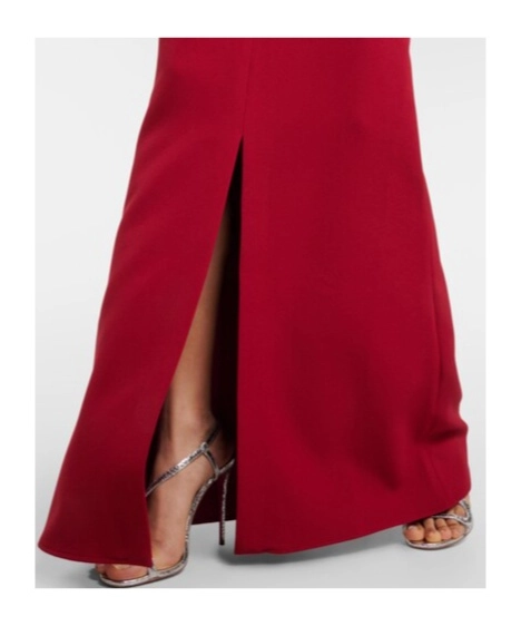 SAFIYAA LONDON Makkari Embellished Strapless Crêpe Gown