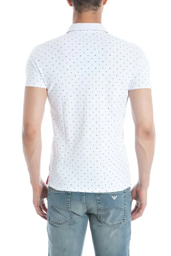 Emporio Armani Logo Slim Polo Shirt - White