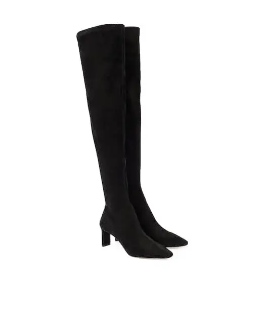 AQUAZZURA Solid Suede Knee-high Boots